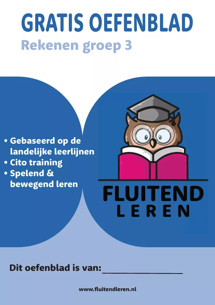 Oefenblad Taal en Rekenen | Groep 3 - Basisschooloefenen.nl